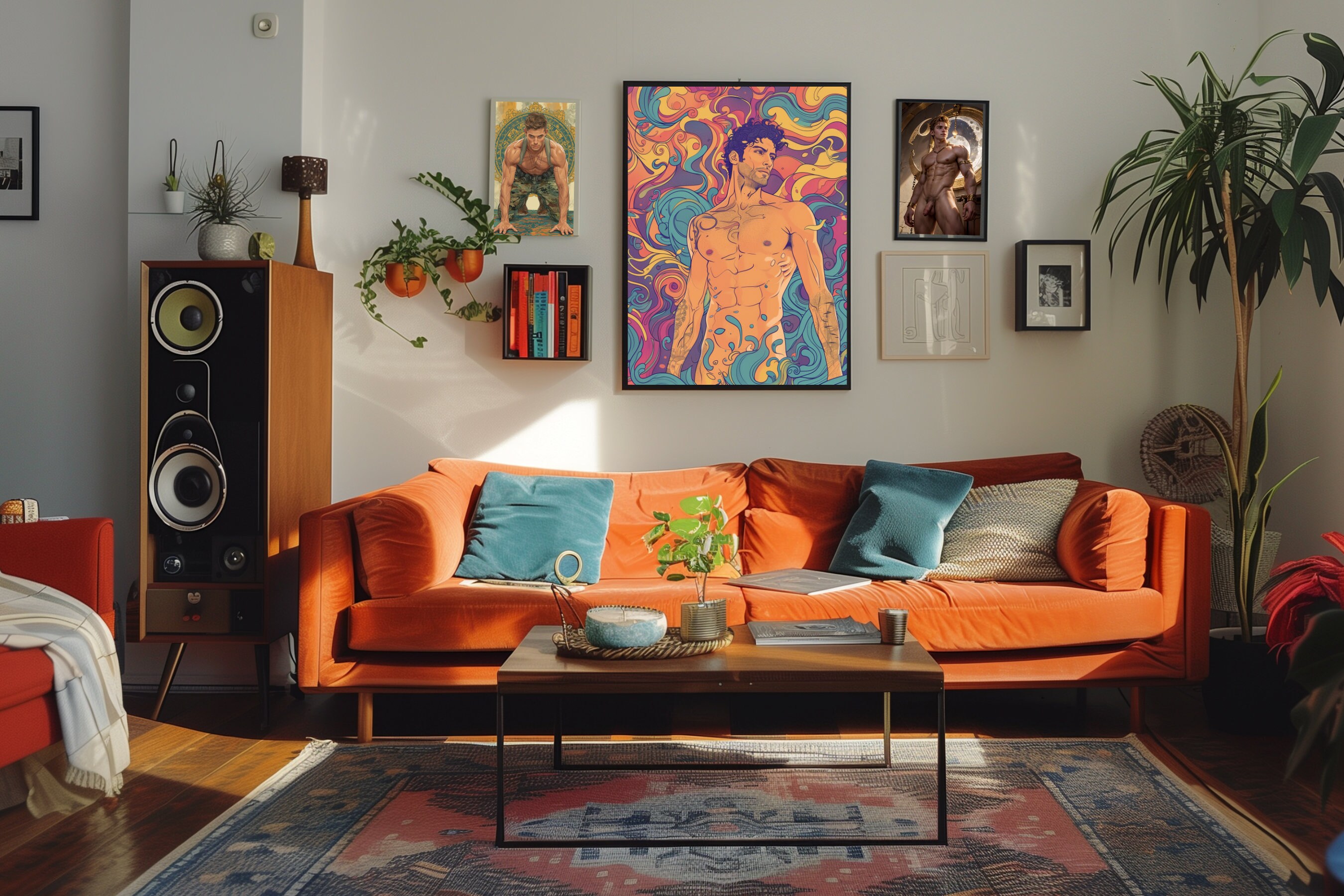 Psychedelic Male Beauty - Wall Poster Decor as Gift for -boyfriend ...