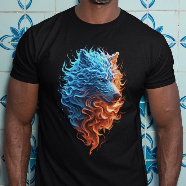 Galaxy Wolf Tshirt - Etsy