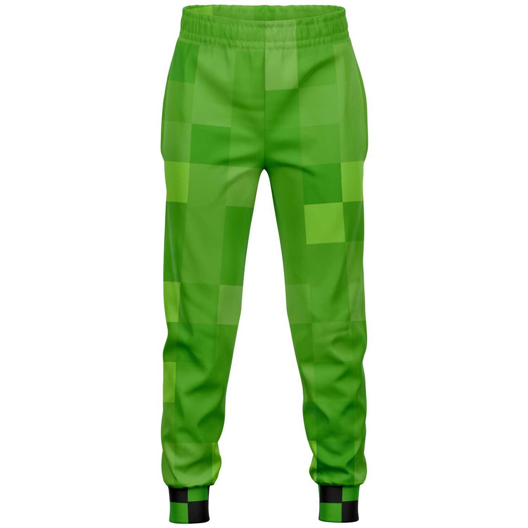 Youth Minecraft Creeper Joggers - Etsy