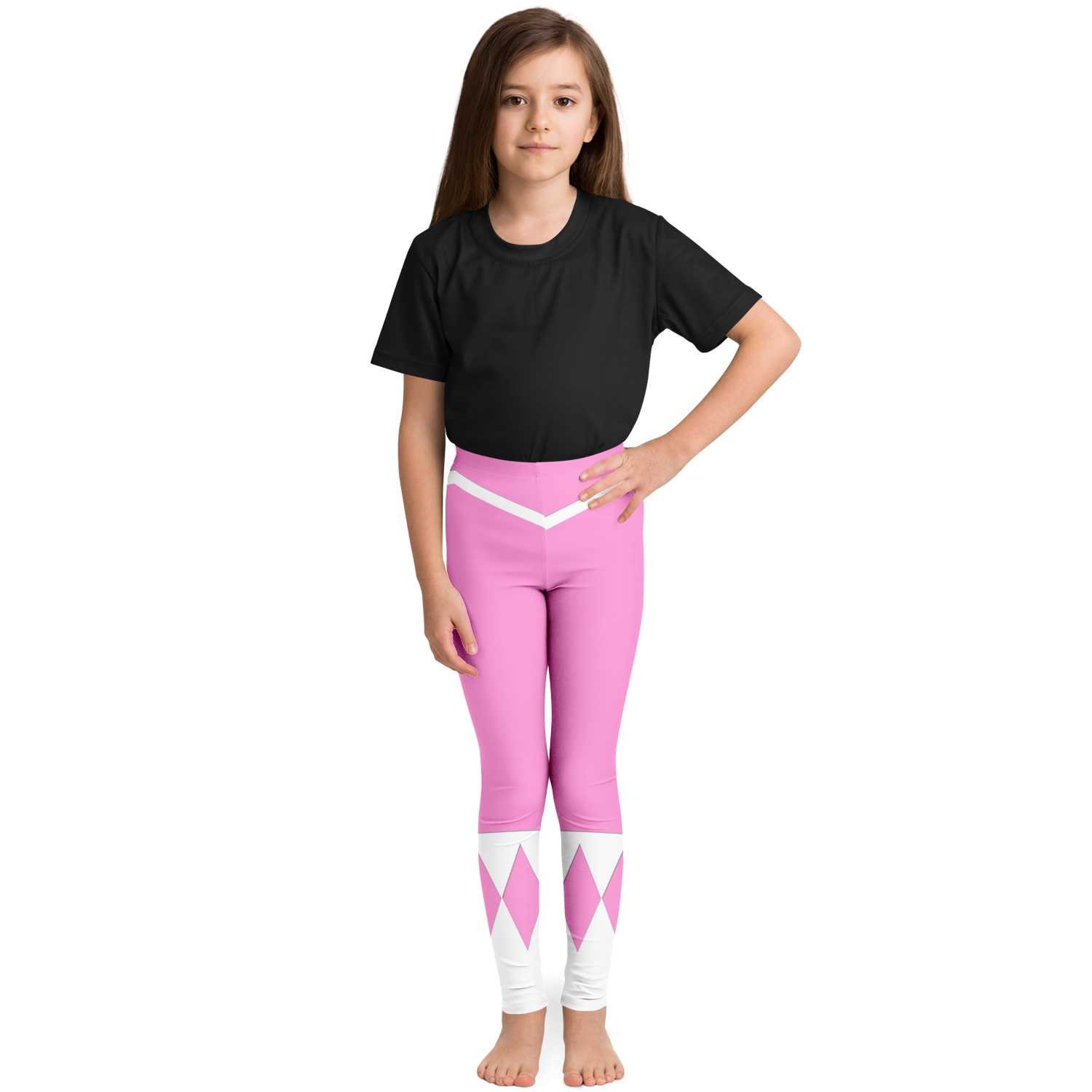 Youth MMPR Pink Ranger Leggings - Etsy