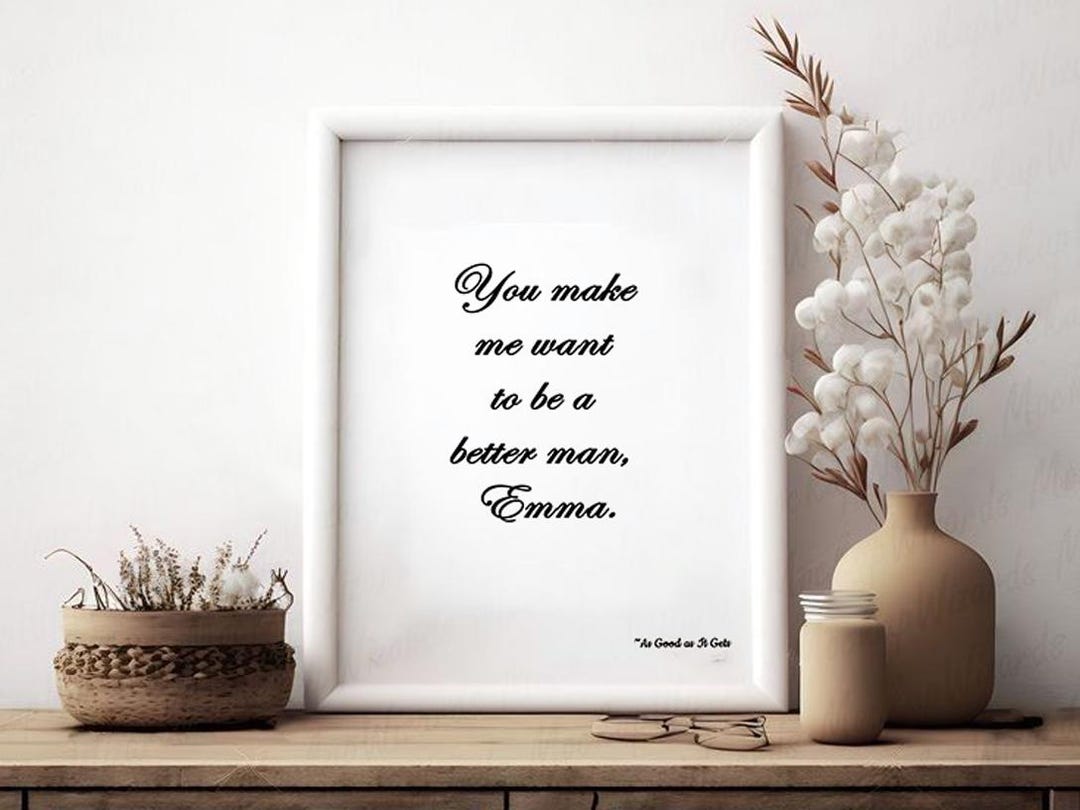 Custom Name Quote Poster | as Good as It Gets Printable Wall Art ...