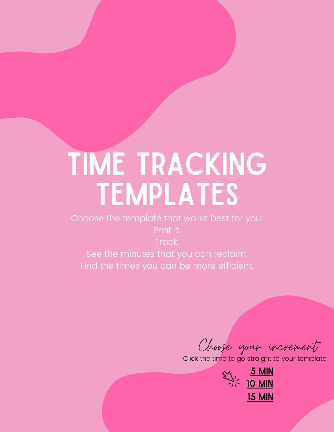 Time Tracking Template - Etsy