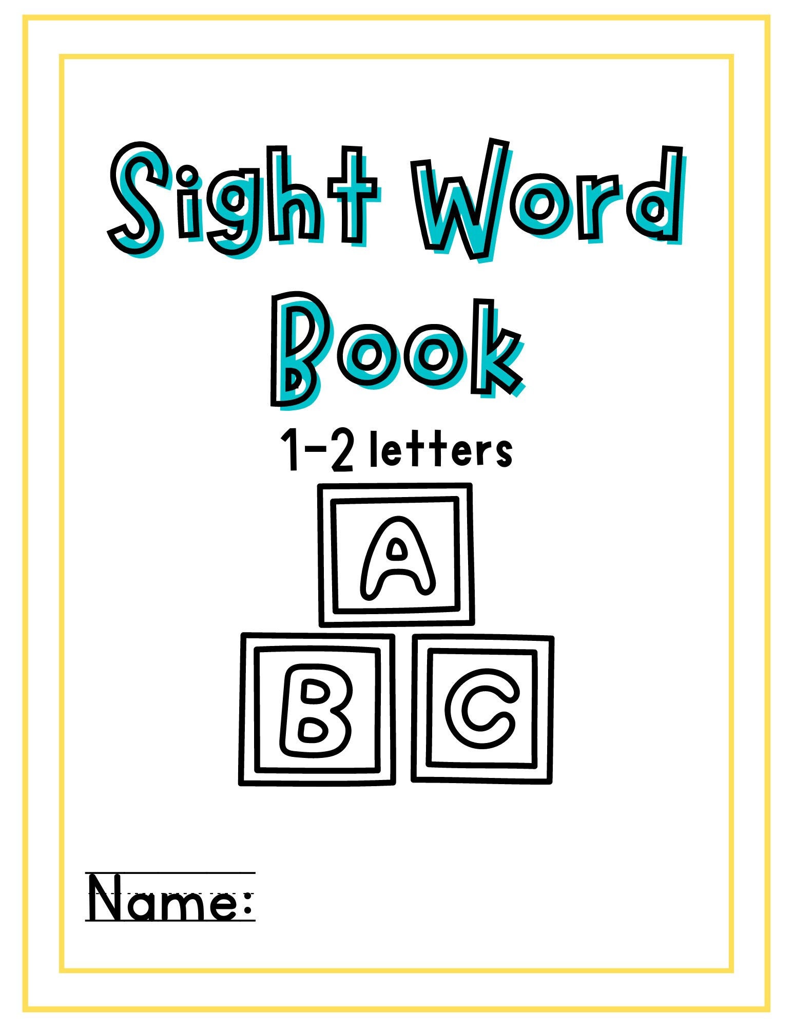 82 Sight Word Practice Pages - Etsy
