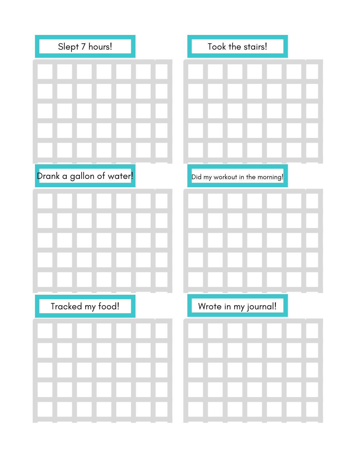 Habit Tracker and Milestone Marker - Etsy