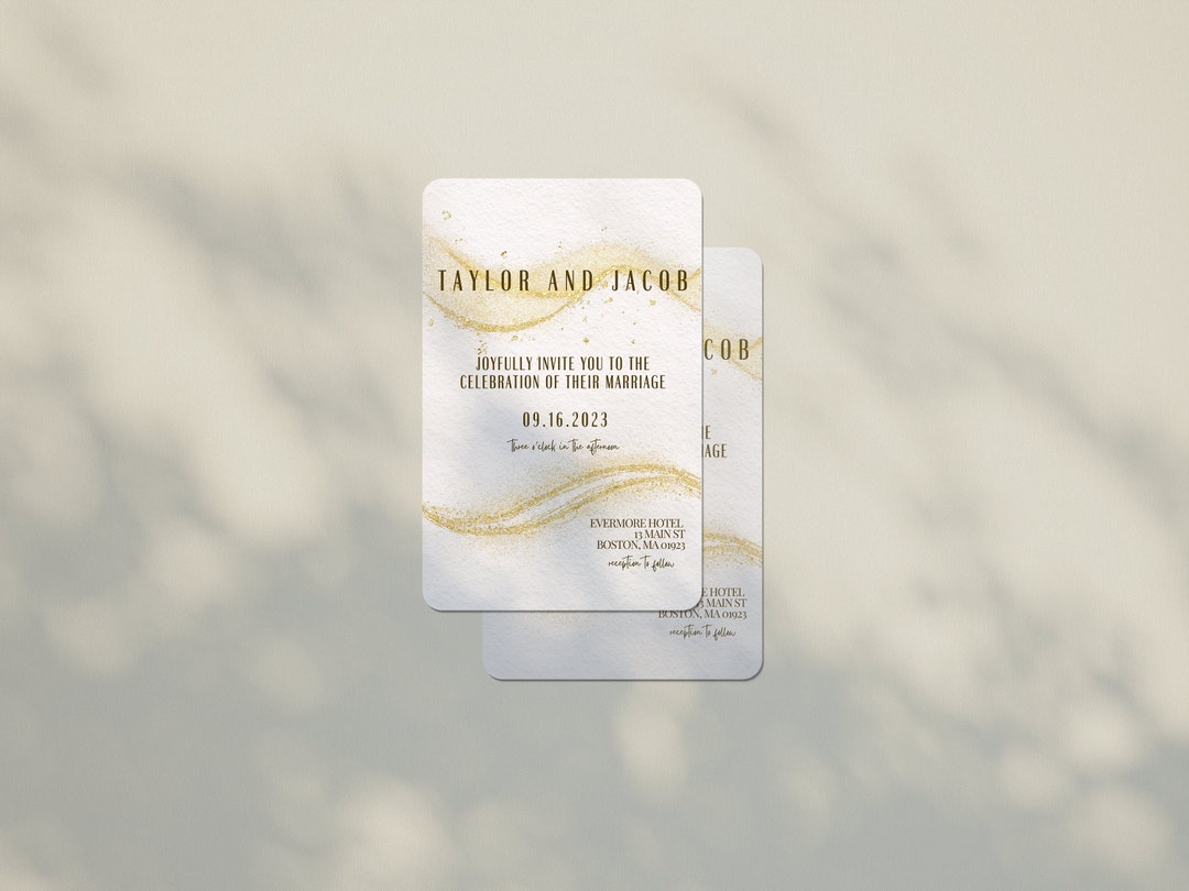 Fearless Inspired Wedding Invitations Digital File - Etsy