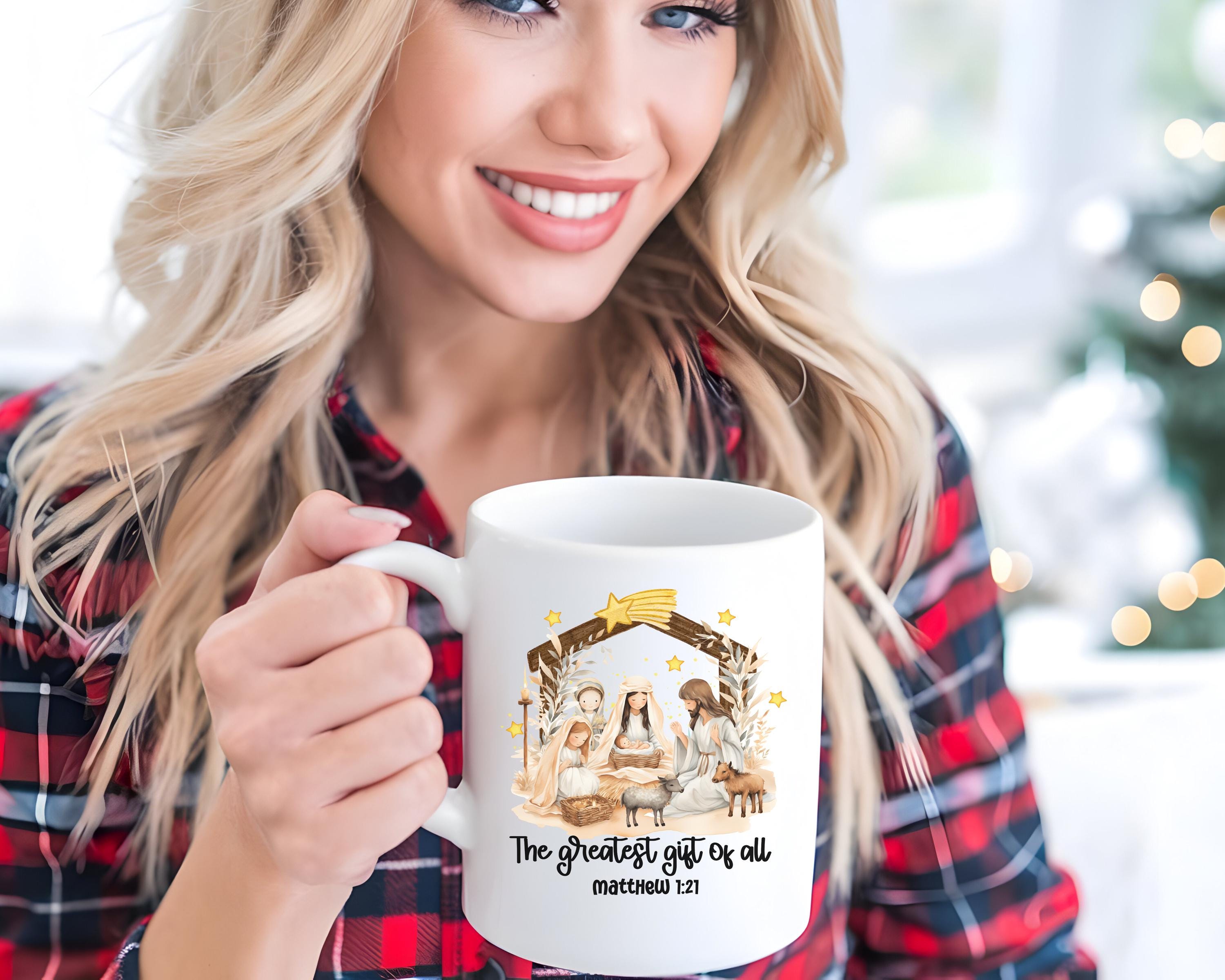 Nativity Coffee Mug, the Holy Family Mug, the Greatest Gift of All Mug ...