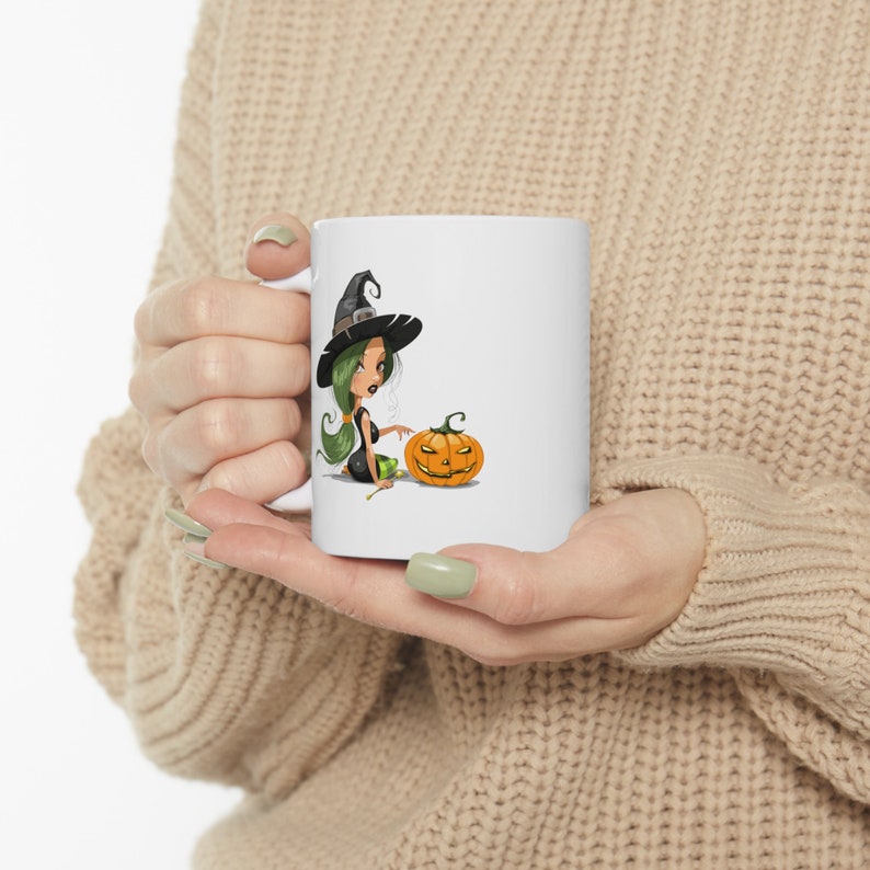 Ceramic Mug 11oz, Halloween Mug, Witch Mug, Halloween Coffee Mug - Etsy