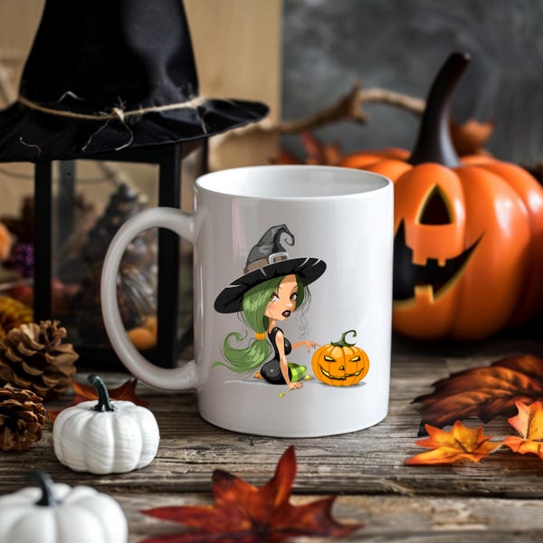 La Catrina Coffee Cup Day of the Dead Mug Skeleton Woman Coffee Mug ...