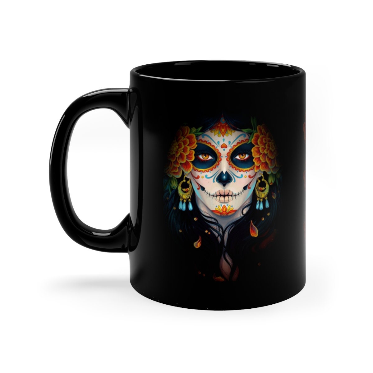 La Catrina Coffee Cup Day of the Dead Mug Skeleton Woman Coffee Mug ...