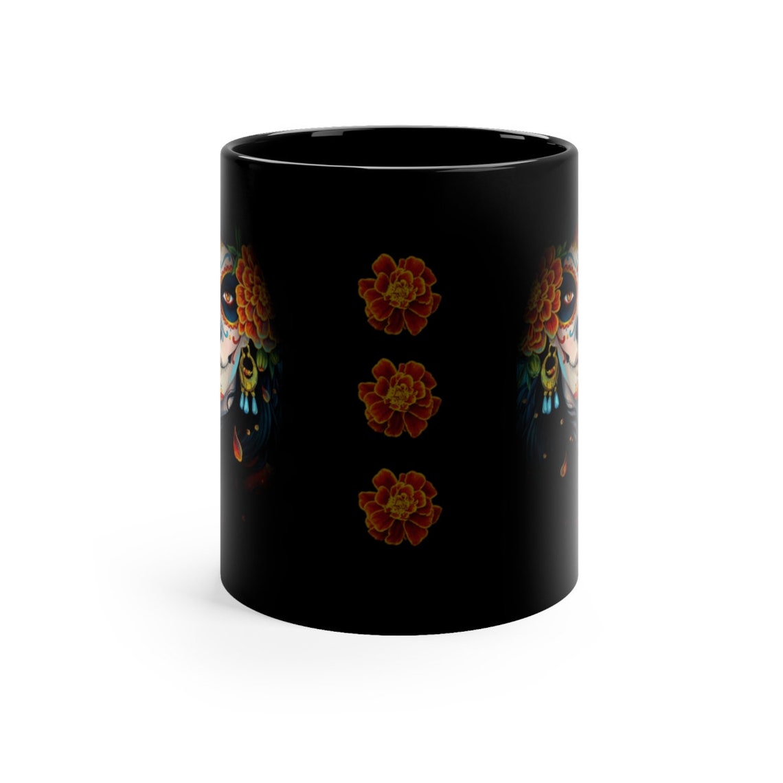 La Catrina Coffee Cup Day of the Dead Mug Skeleton Woman Coffee Mug ...