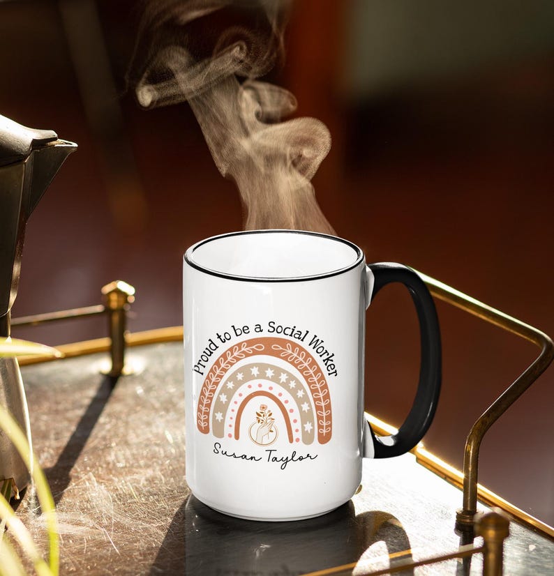 Pround to Be a Social Worker, Gif for Social Worker, Social Worker Mug ...