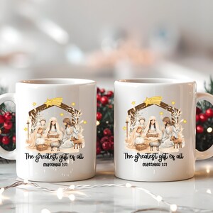 Nativity Coffee Mug, the Holy Family Mug, the Greatest Gift of All Mug ...