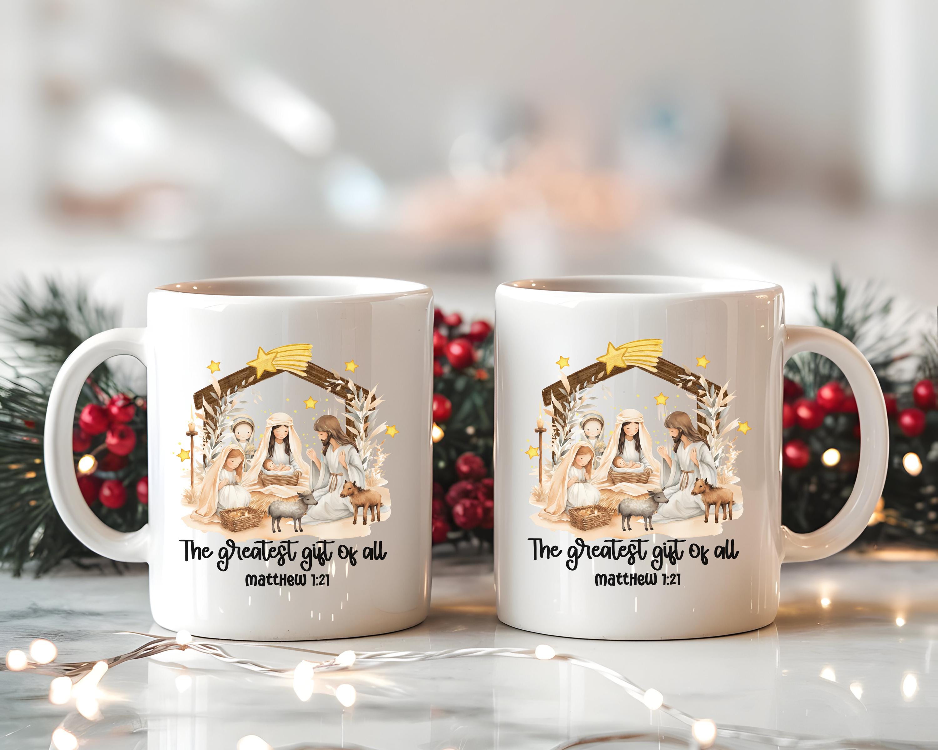 Nativity Coffee Mug, the Holy Family Mug, the Greatest Gift of All Mug ...