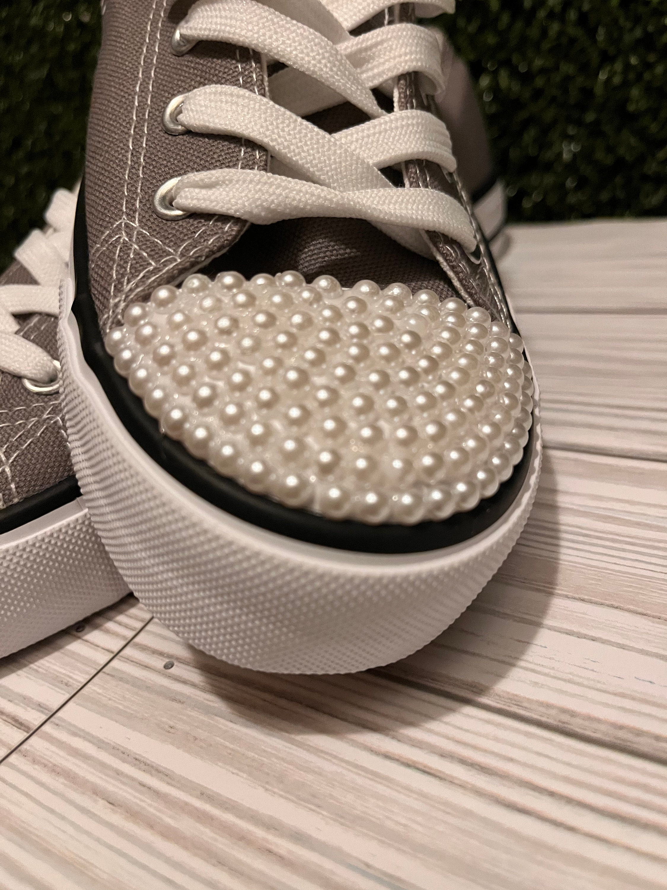 Diamonds and Pearls OES Varsity-style Bling Glam Sneakers - Etsy