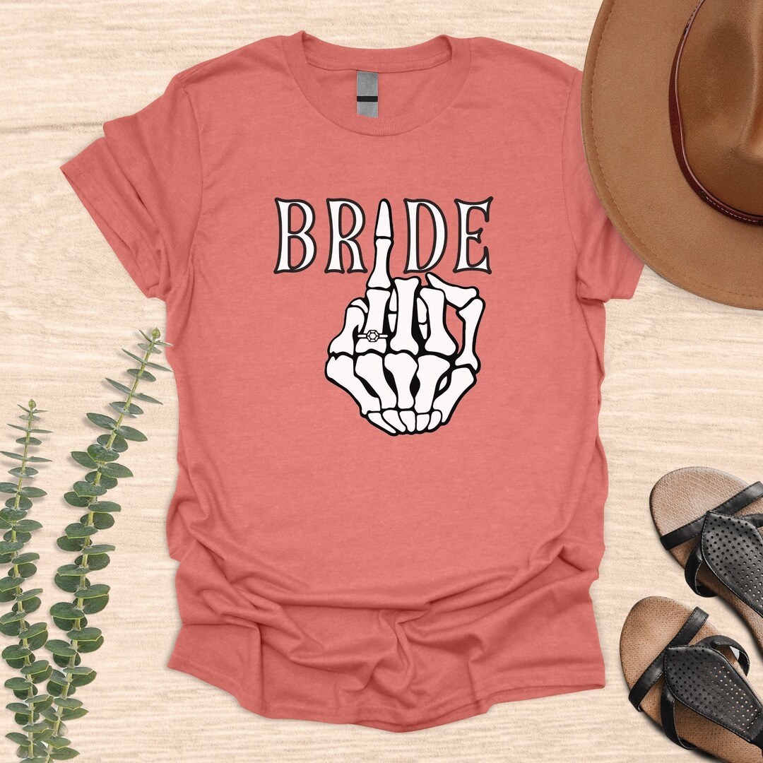 Skeleton Hand Bachelorette Party T-shirt, Engagement Shirt, Bridal ...