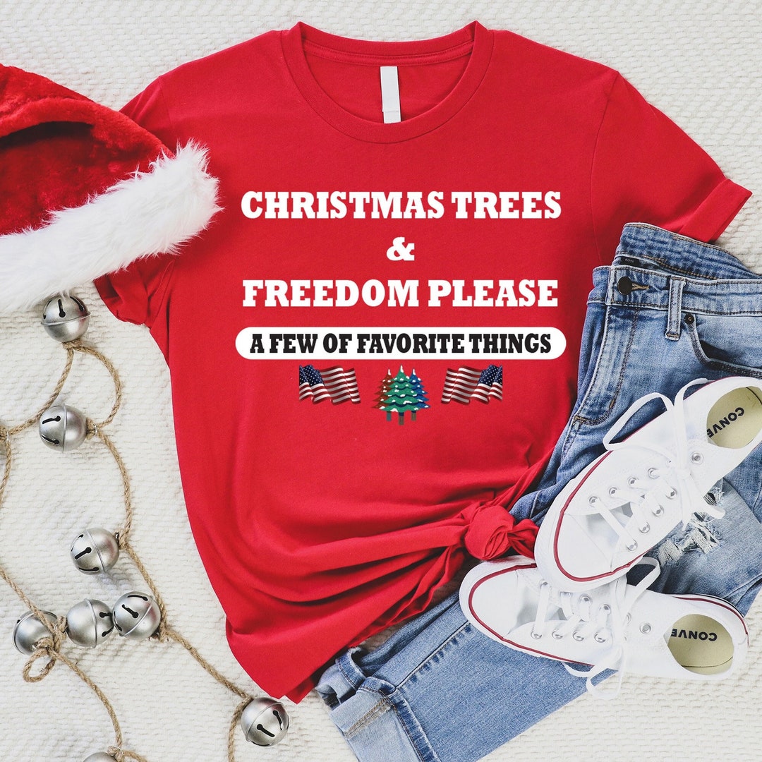 Christmas Trees and Freedom Please Sweatshirt Patriotic - Etsy