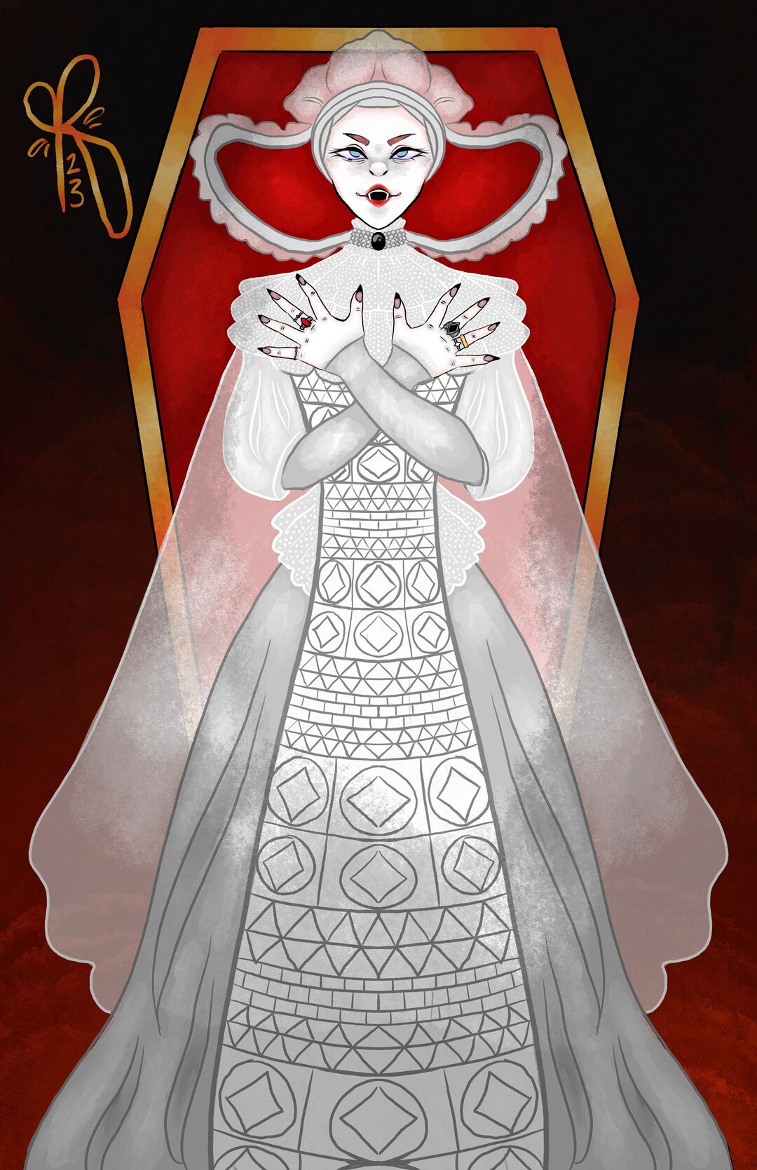 CHURCH OUTFIT: Lucy Westerna X Poppy 11x17 Print Bram Stoker’s Dracula ...