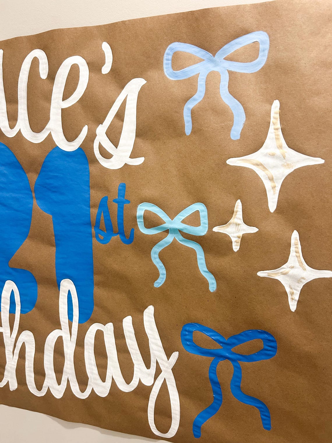 Birthday Painted Banner! | Butcher Paper Banner | Birthday Brown Paper ...
