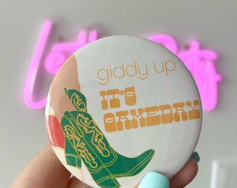 Giddy Up, It's Gameday Button College Gameday Button - Etsy