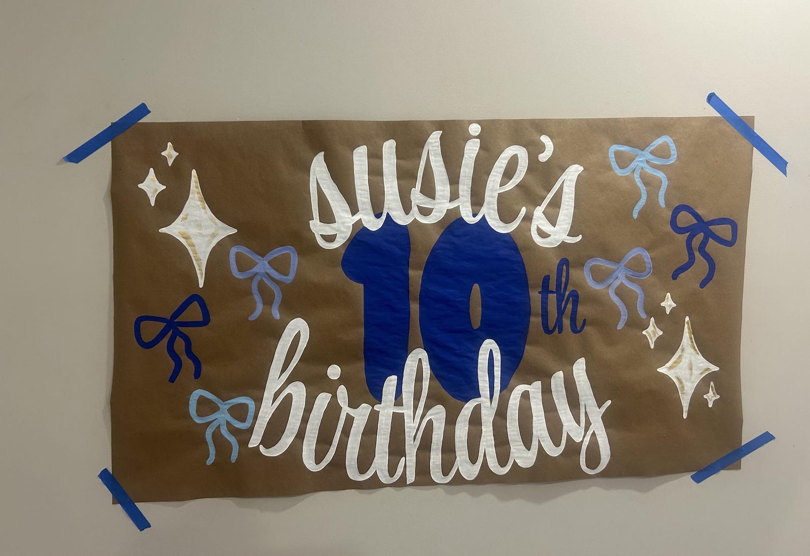 Birthday Painted Banner! | Butcher Paper Banner | Birthday Brown Paper ...