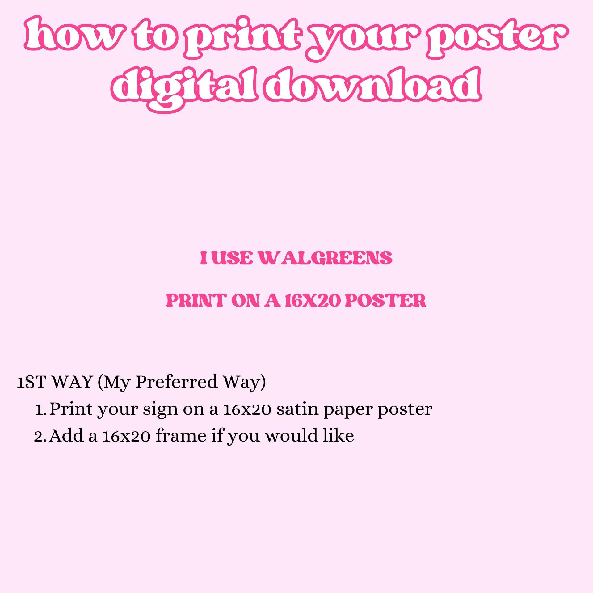 Pink & Preppy Alcohol Bottles Digital Poster 16x20 | Digital Poster ...
