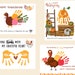 Thanksgiving Handprint Art Pack, Thanksgiving Card, Thankful Turkey ...