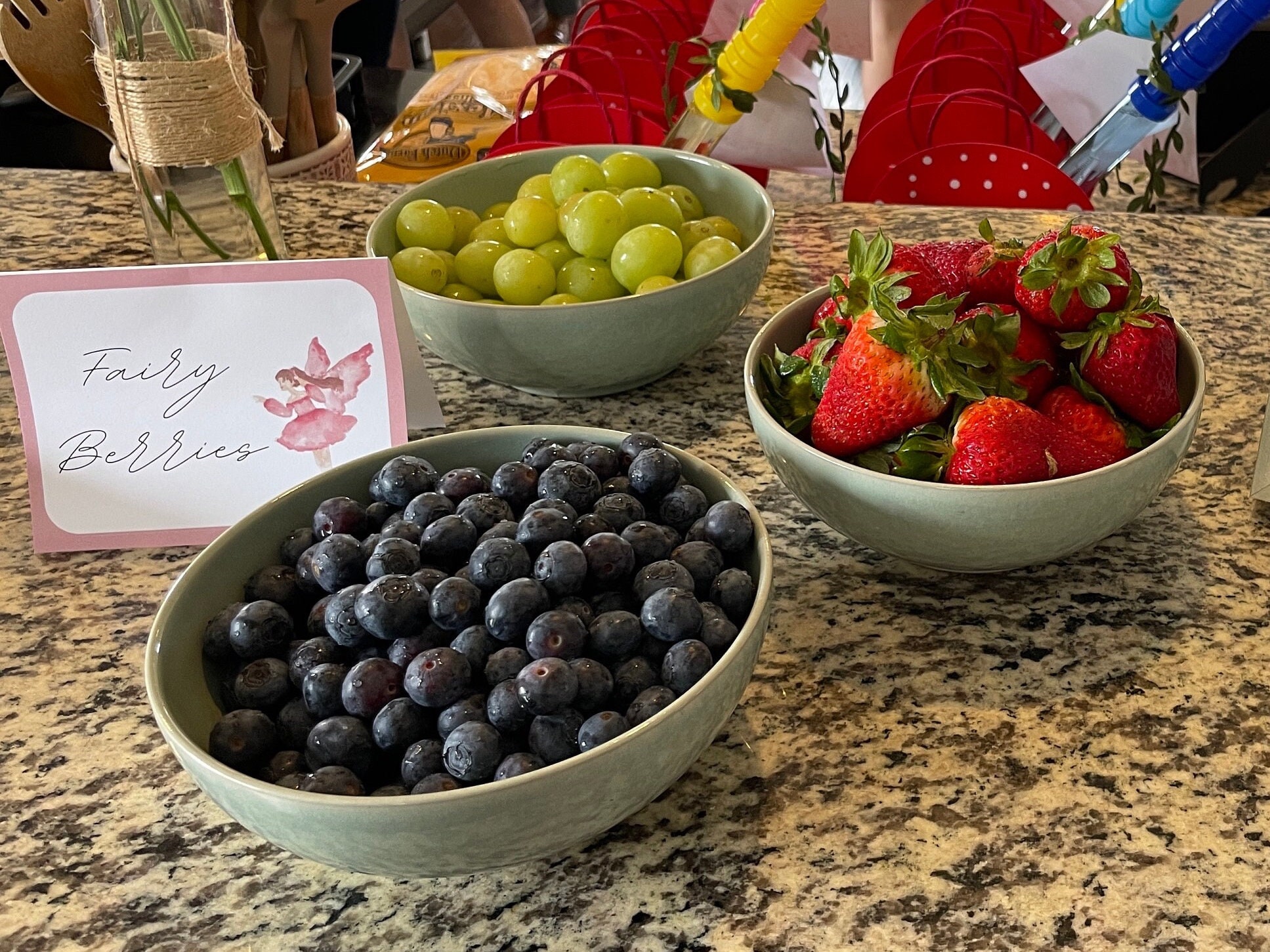 Floral Fairy Birthday Party Food Labels, Fairy First, Digital File ...