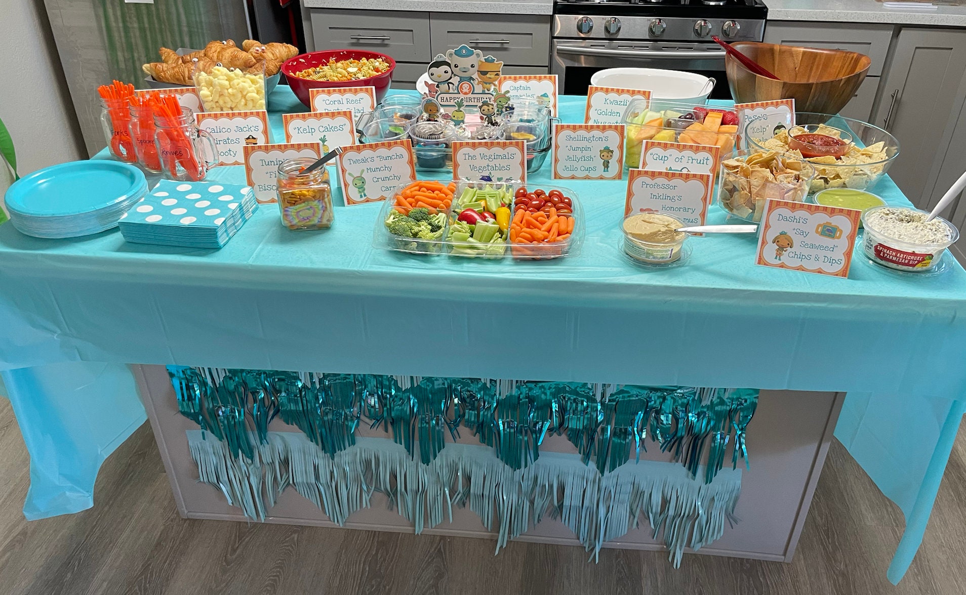 Octonauts Birthday Party Food Labels Digital File Instant - Etsy Australia