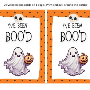 You've Been Boo'd Card, I’ve Been Boo’d Sign, Boo Your Friends ...