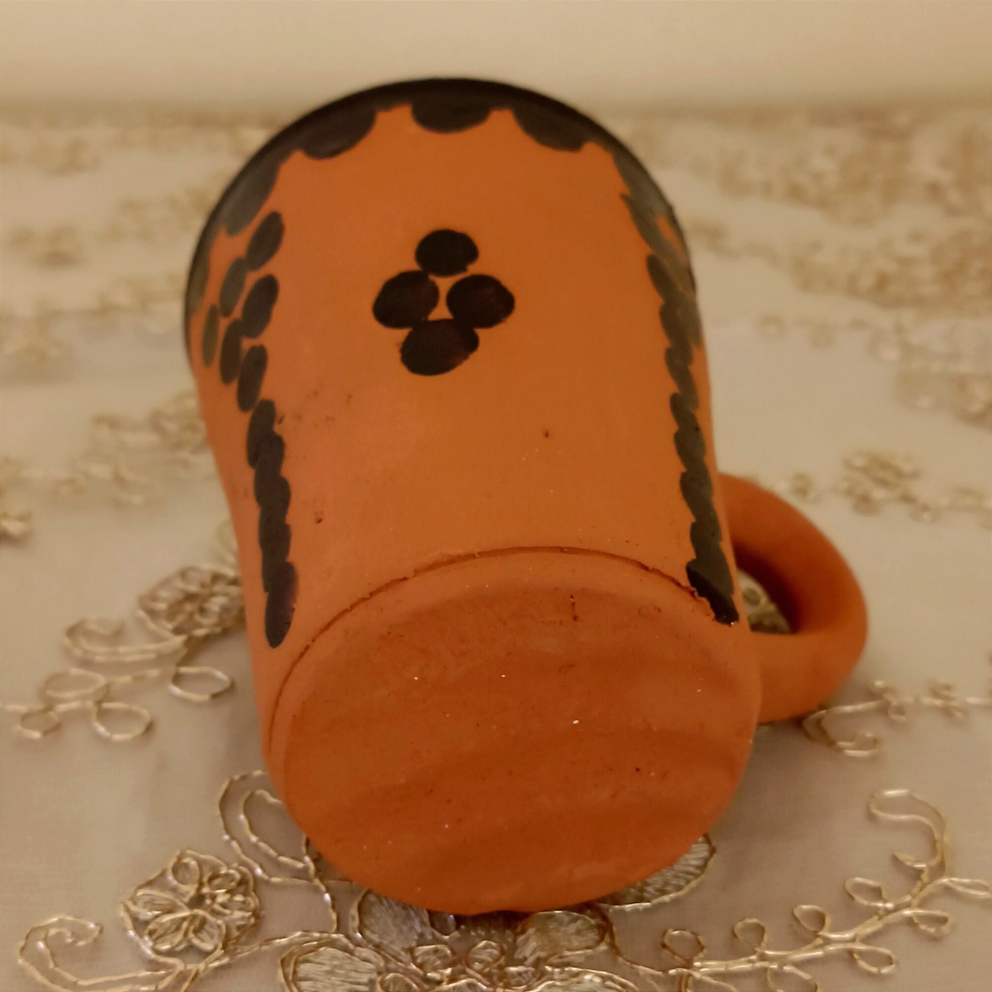 Large Amazigh Mug in Red Clay From Moroccan Handcrafted Pottery ...
