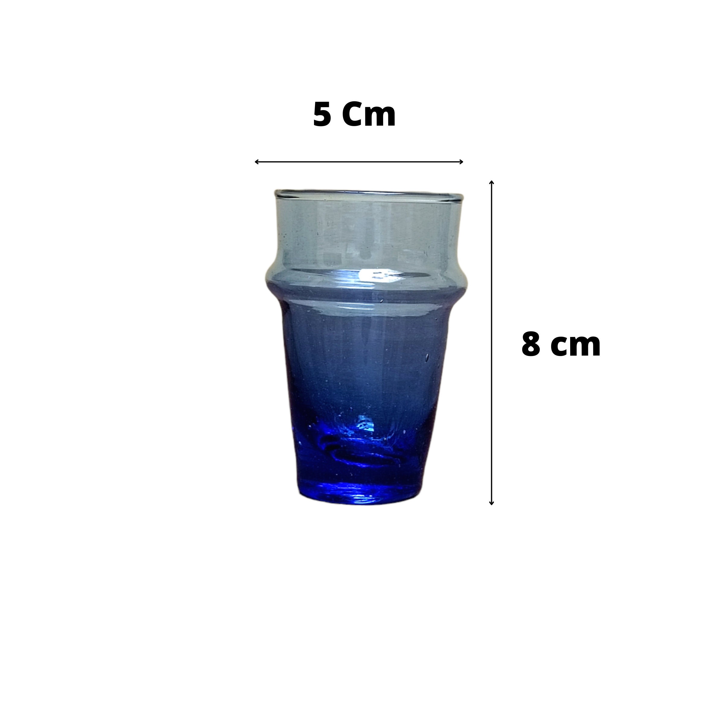 Set of 6 Colorful Moroccan Beldi Glasses for Serving Tea - Etsy