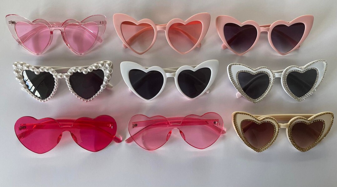 Love Heart Shaped Sunglasses I Bachelorette Hens Party Etsy Australia