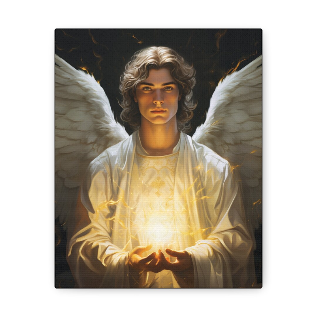 St. Gabriel the Archangel Canvas - Etsy