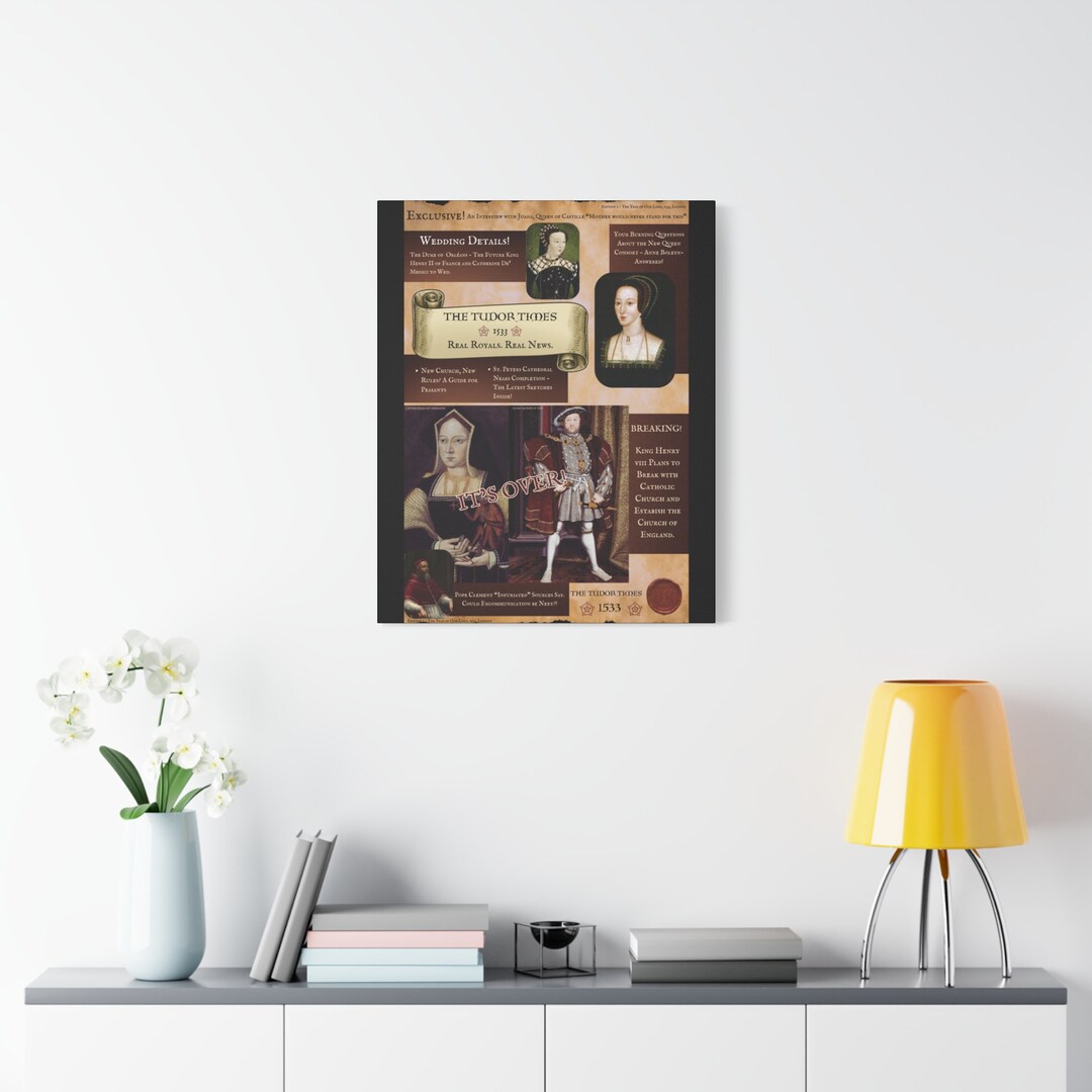 The Tudor Times Canvas, Featuring Catherine of Aragon, King Henry VIII ...