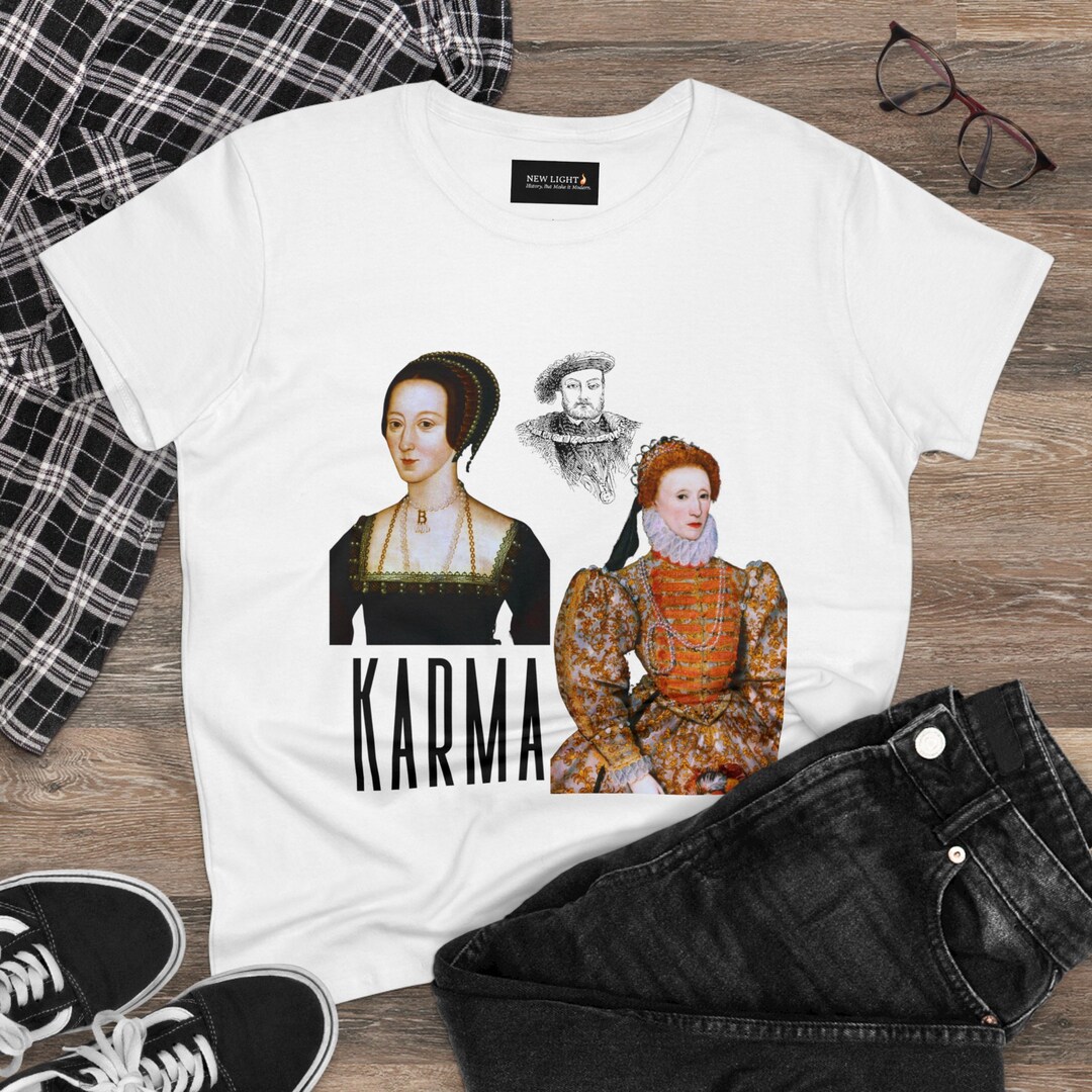 Karma for King Henry VIII - Tudor History -cotton Slim-fit Tee - Etsy