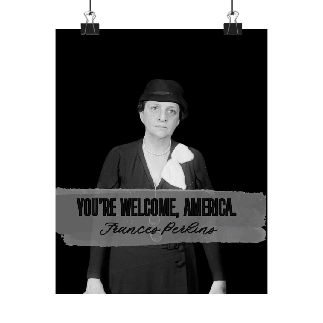 Frances Perkins Matte Poster, Vertical Wall Art for History Buffs ...