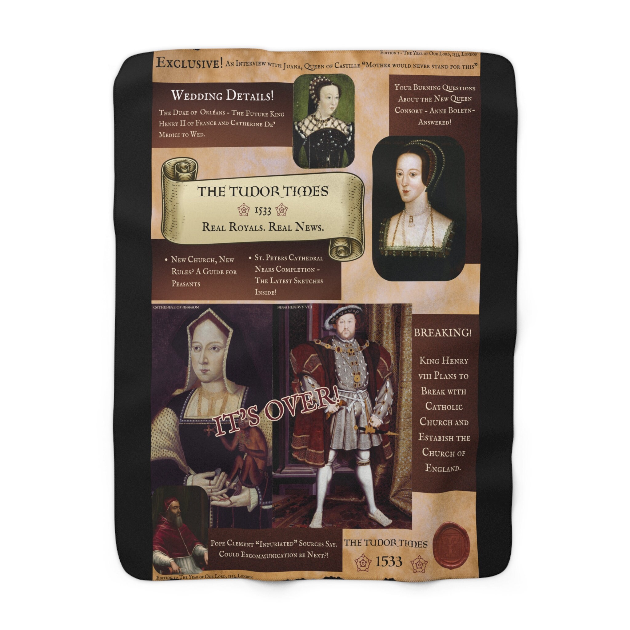 The Tudor Times Historical Tabloid of King Henry VIII, Catherine of ...