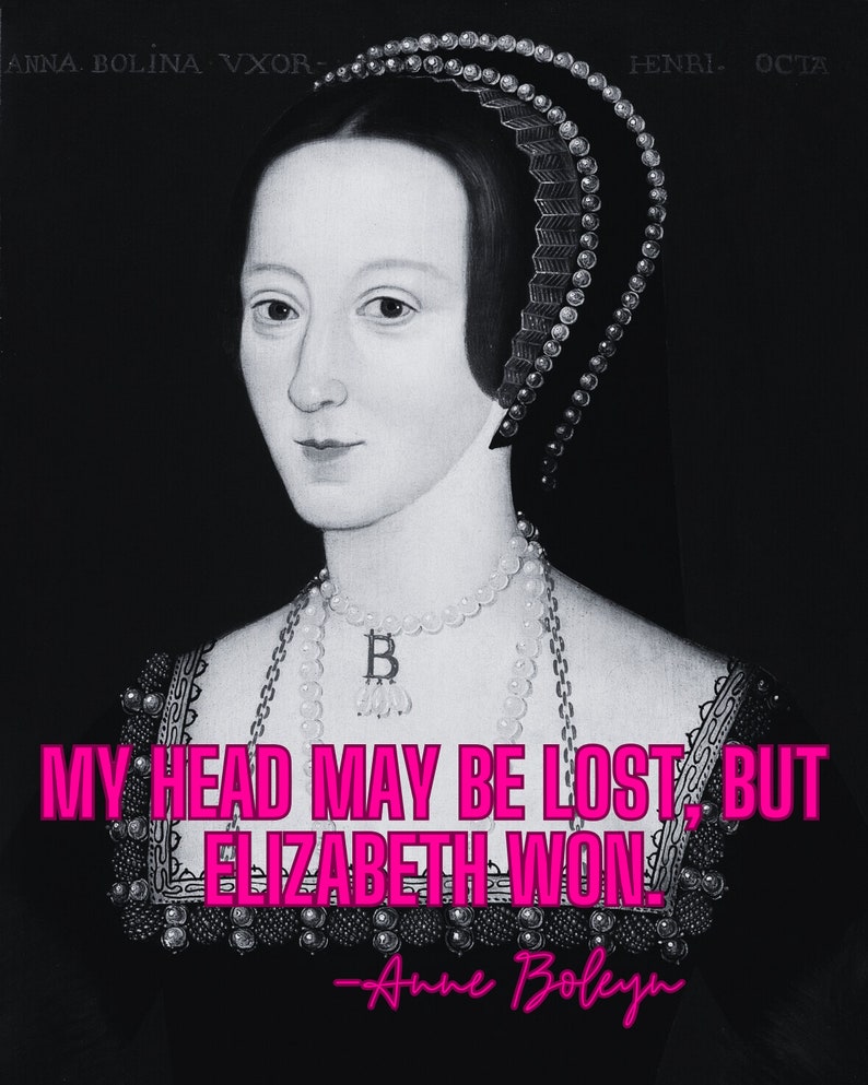 Anne Boleyn - the Autograph - POP Version- Digital Print - Etsy