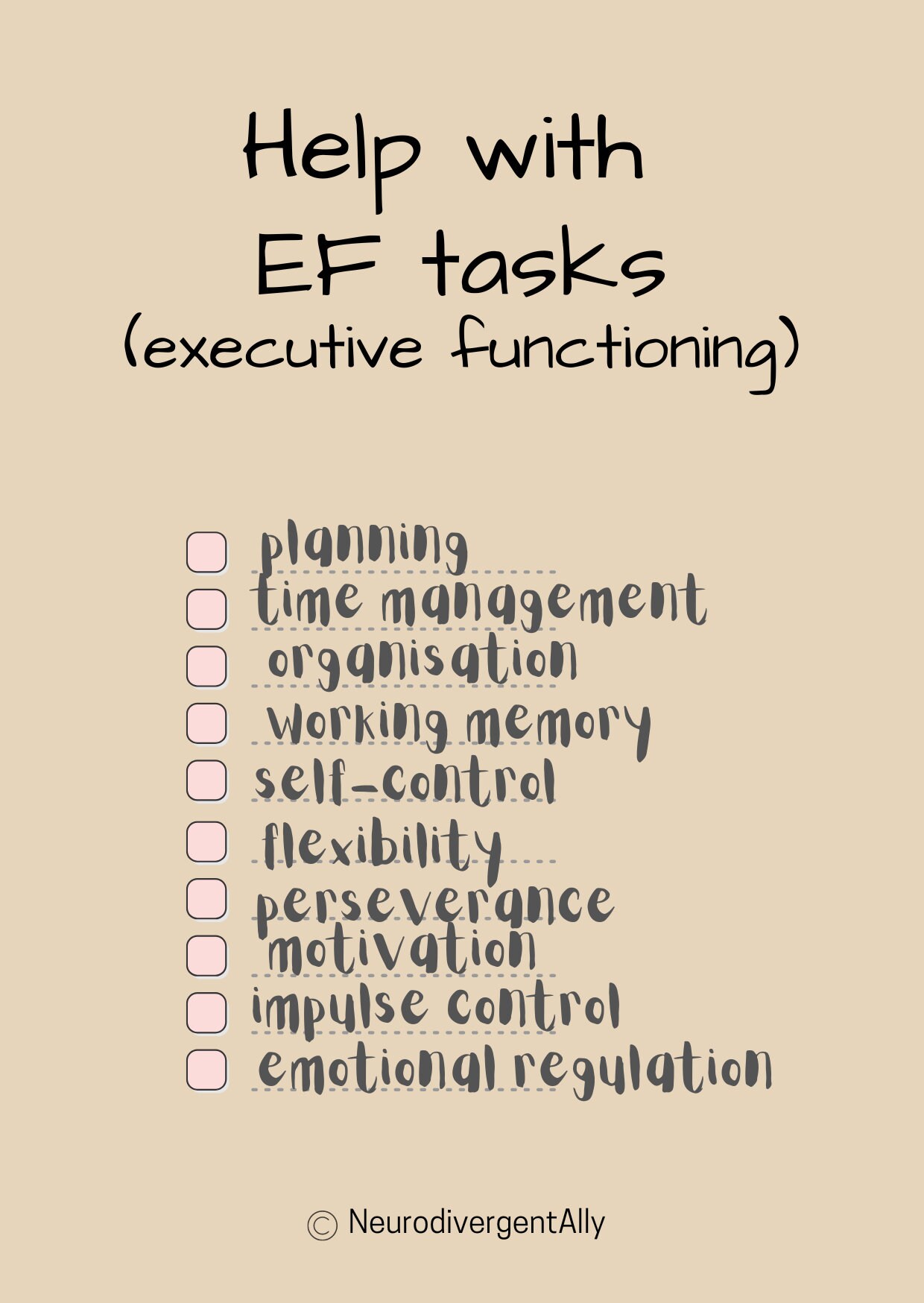 Autism ADHD Neurodiversity Resource for Emotional Regulation: Spoon ...