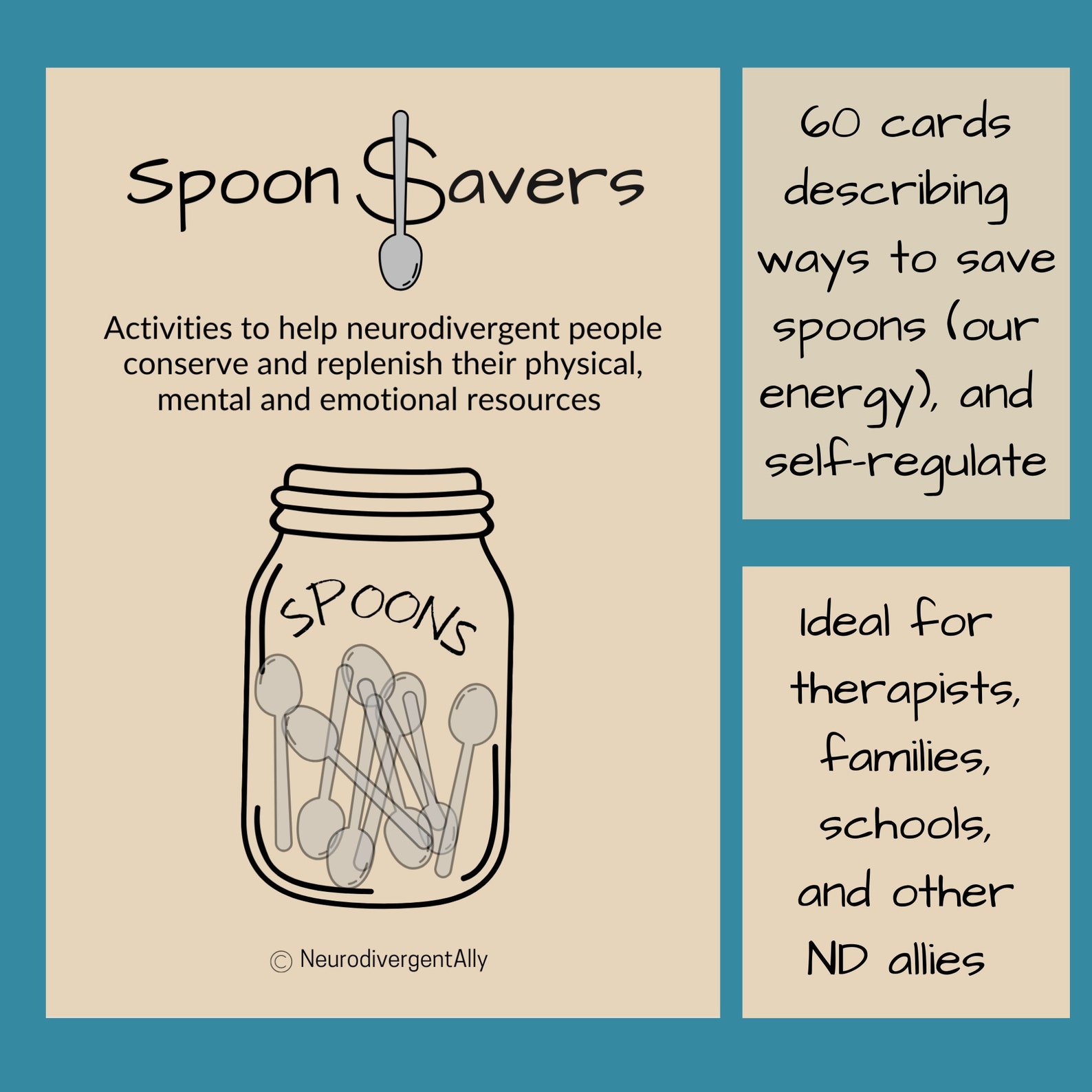 Autism ADHD Neurodiversity Resource for Emotional Regulation: Spoon ...