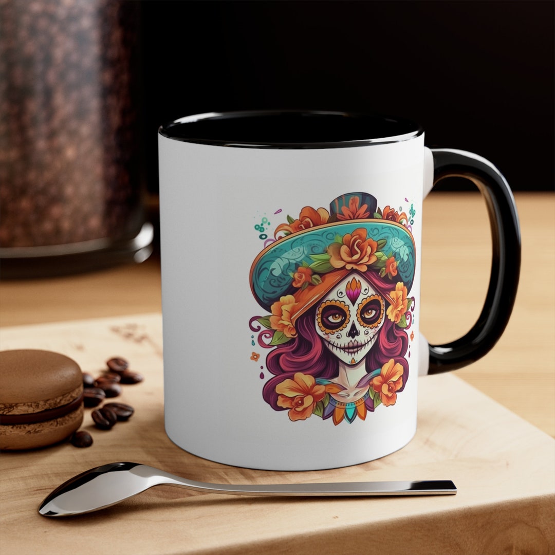Day of the Dead La Catrina Accent Coffee Mug 11oz - Etsy