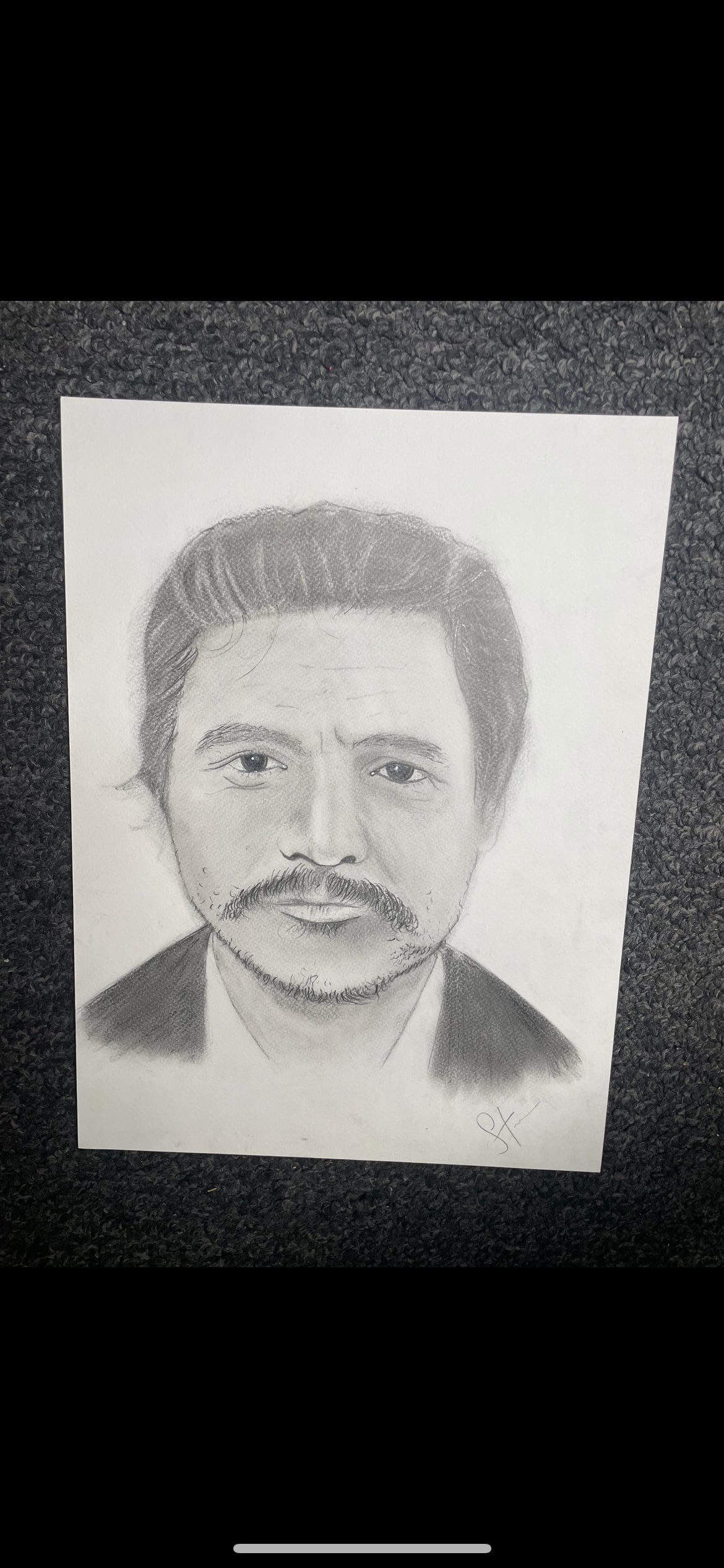 Pedro Pascal Original Pencil Drawing Pedro Pascal Sketch Realistic ...