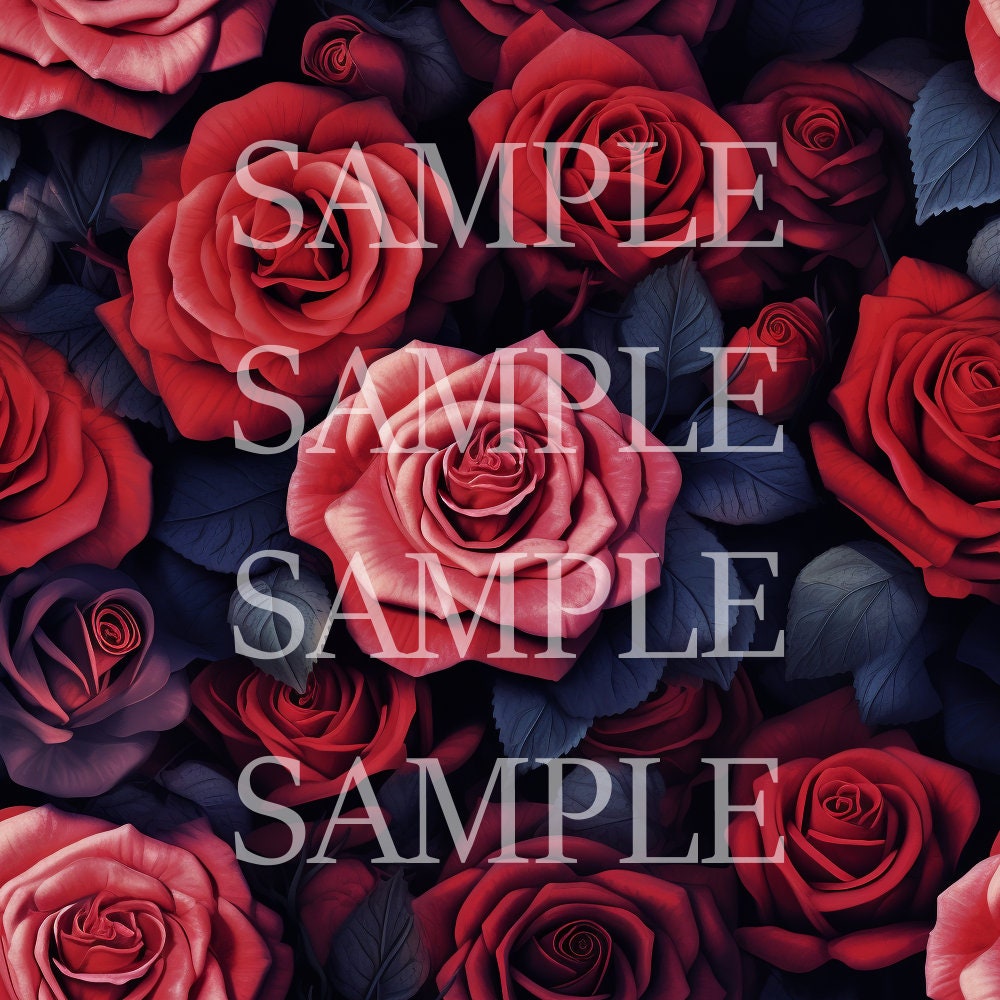 20 Seamless Digital Vintage Rose Patterns - Etsy