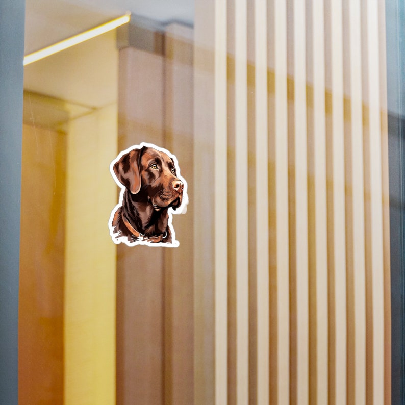 Chocolate Lab Vinyl Weather-resistant Sticker - Etsy