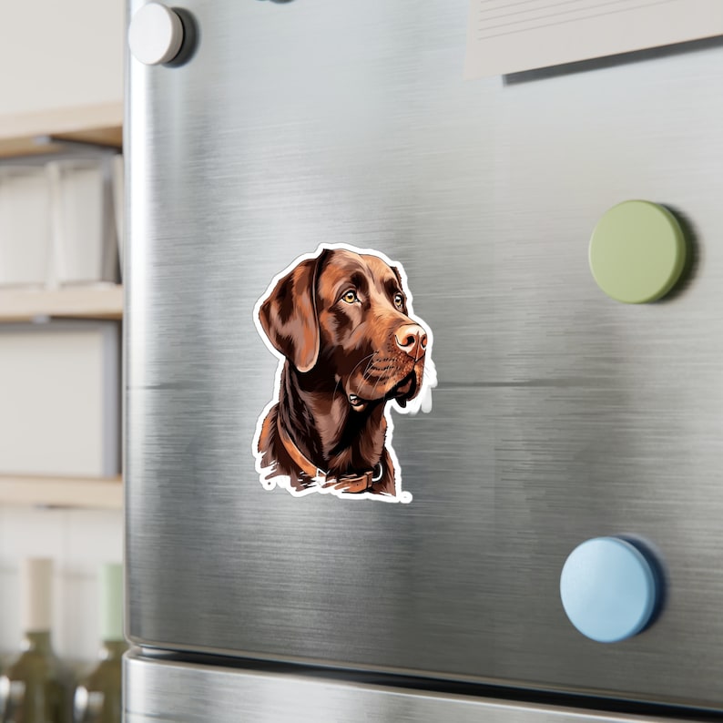 Chocolate Lab Vinyl Weather-resistant Sticker - Etsy