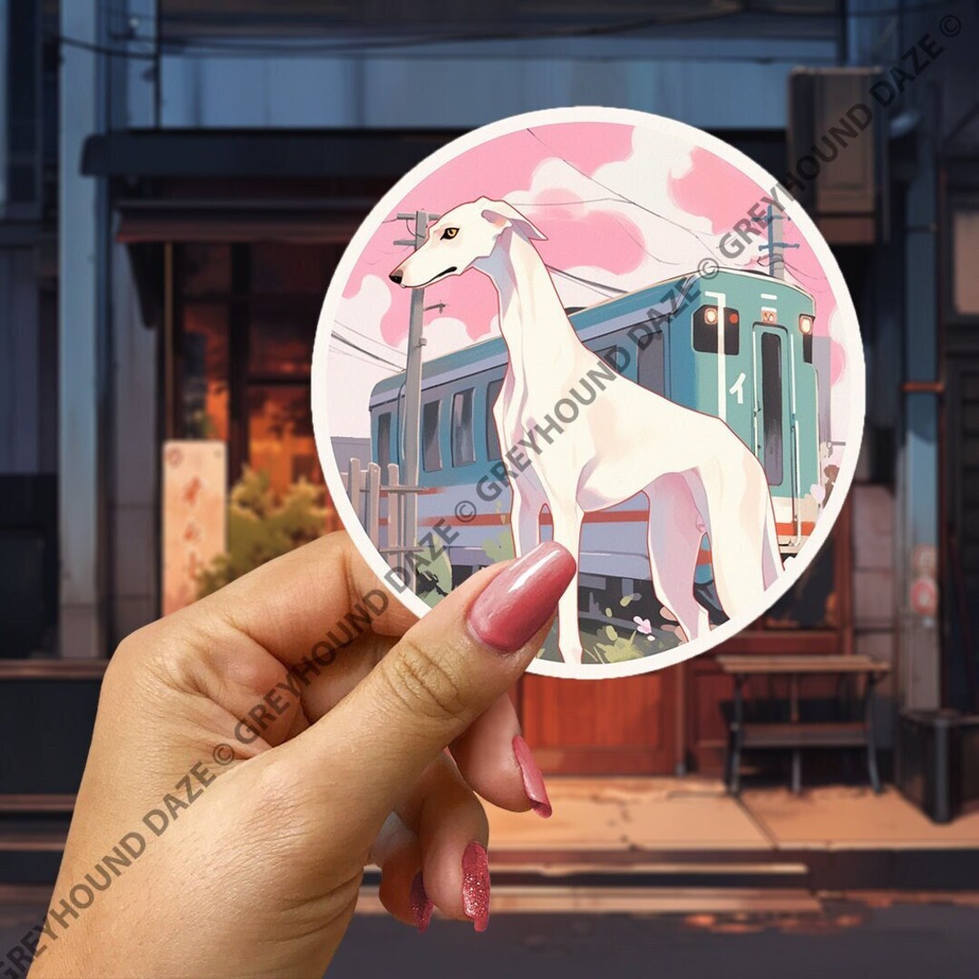 Greyhound Anime Inspired Railcar Round Vinyl Decal - Etsy