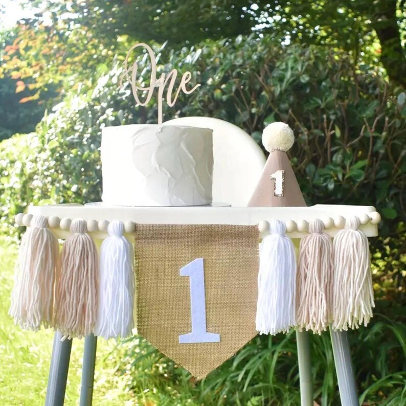 Elegant Hobo Birthday Banner for Milestone First Birthday Smash Cake ...