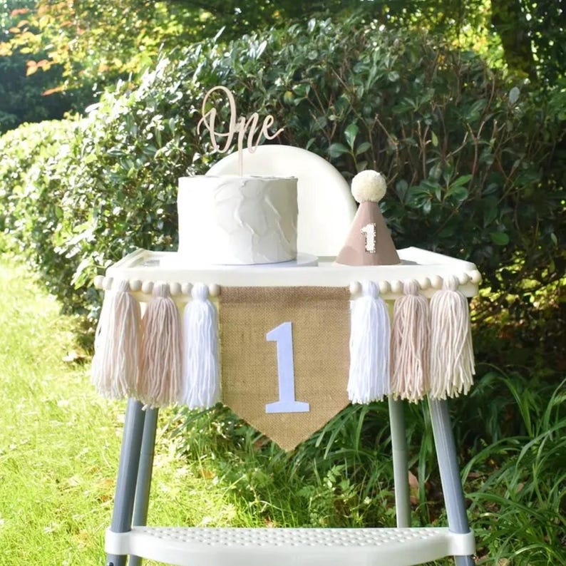 Elegant Hobo Birthday Banner for Milestone First Birthday Smash Cake ...