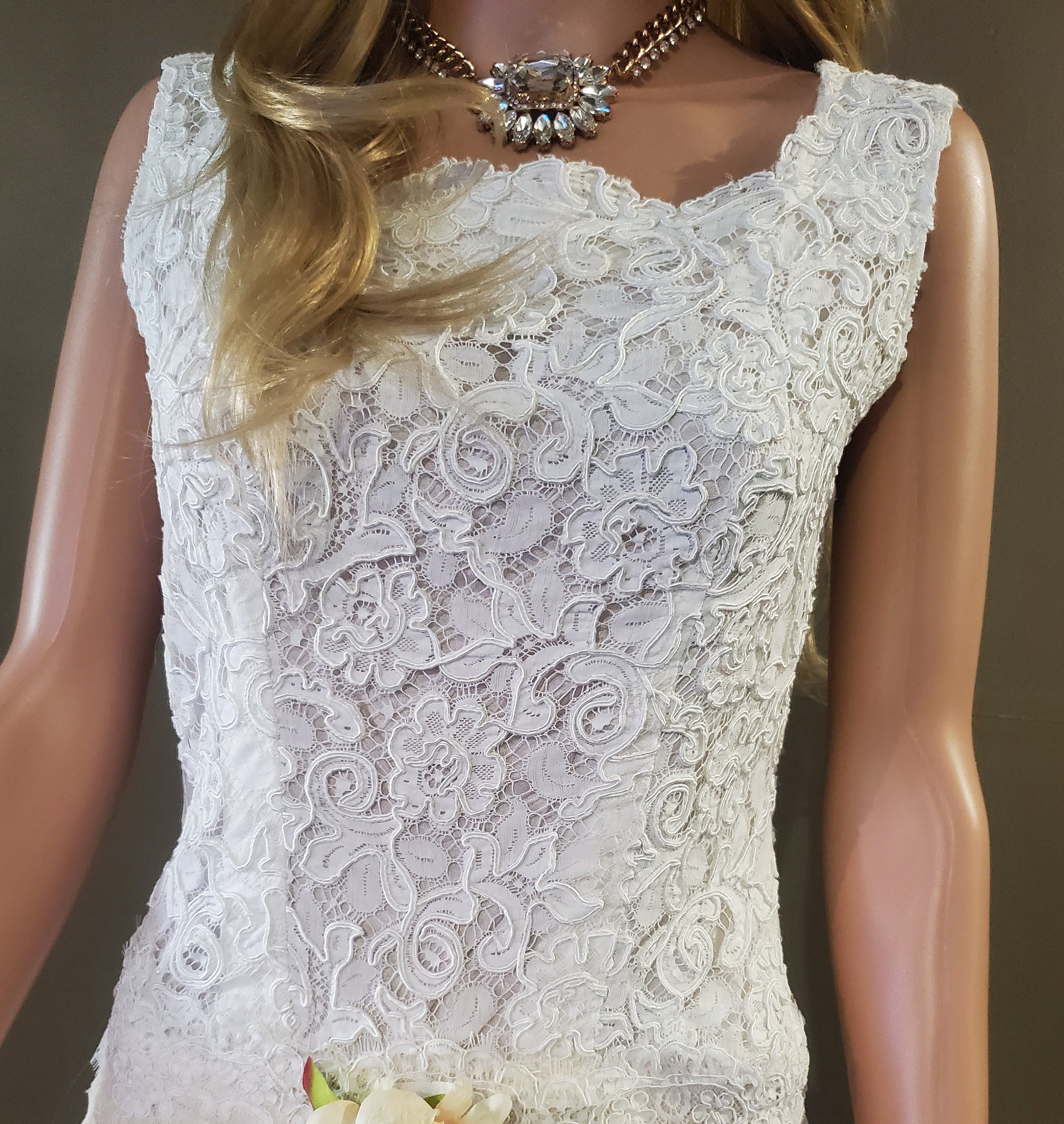 Antique and Vintage Lace Layered Dress/ Alternative Wedding Gown - Etsy