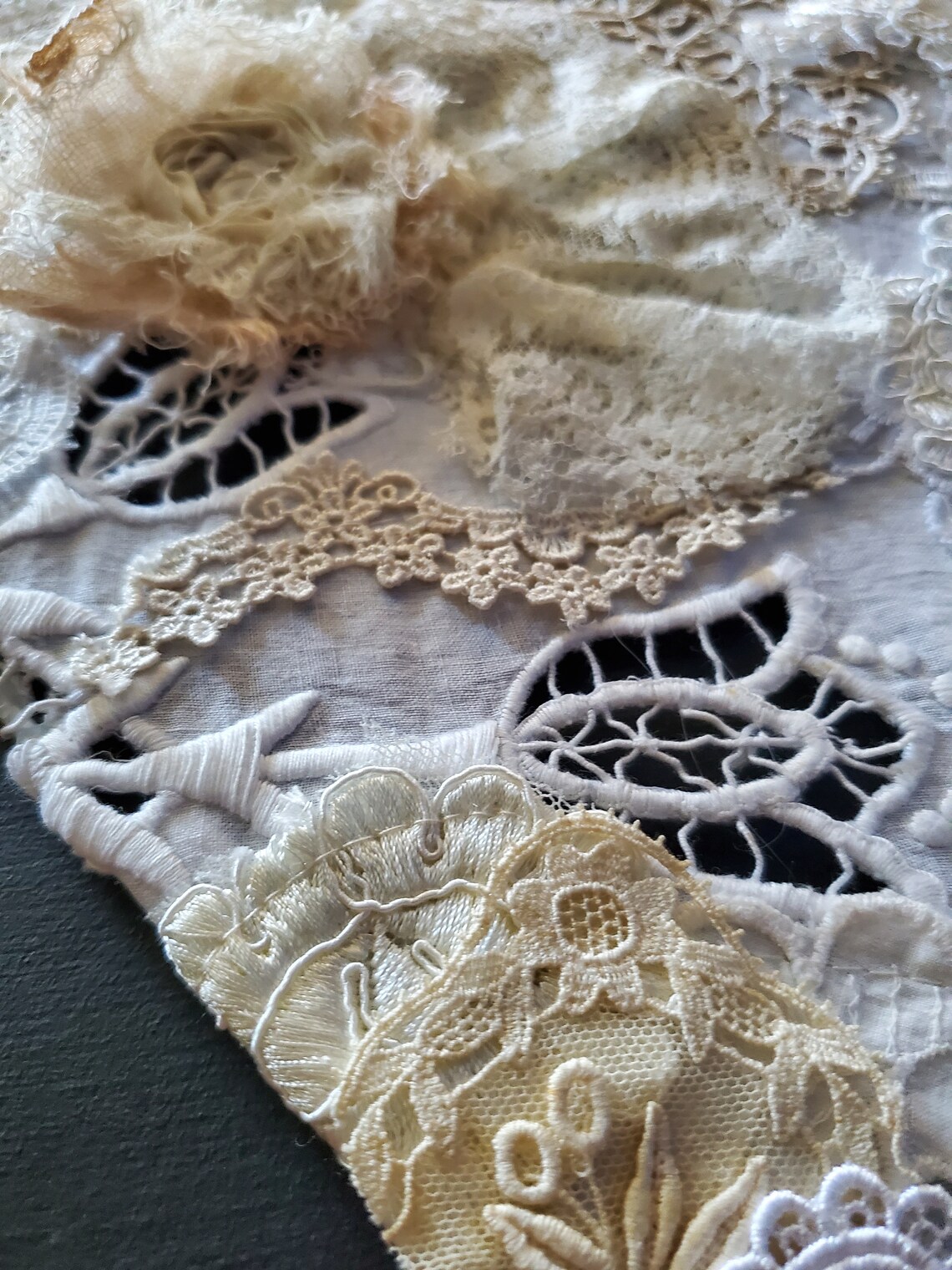 Decorative Lace Snippet Hanging Love Hearts - Etsy